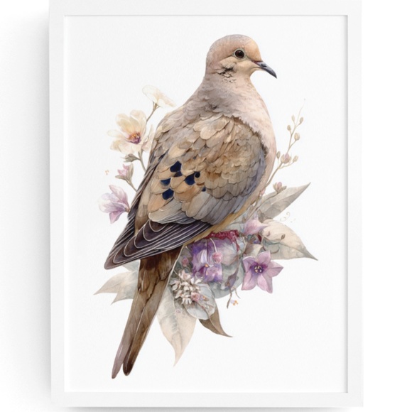 Creative Path Studios | Art | Watercolor Mourning Dove Bird Portrait ...